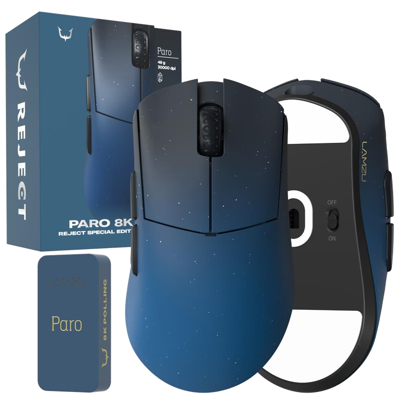 Lamzu x REJECT PARO 8K Wireless Gaming Mouse - REJECT Special Edition ...