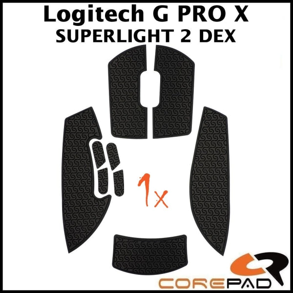 Corepad Soft Grips (flat edge) for Logitech G Pro X Superlight 2 DEX ...