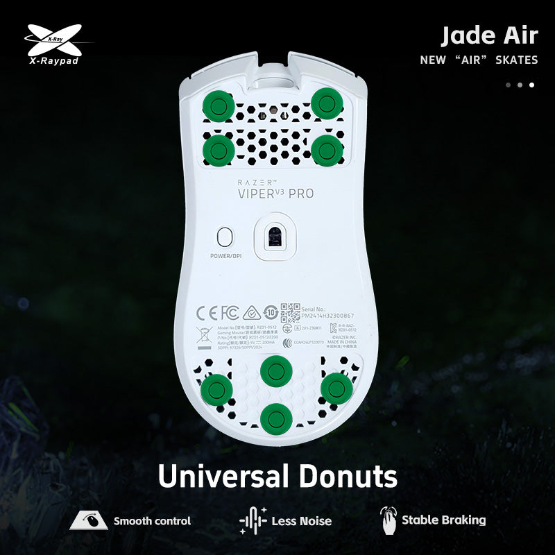 X-Raypad Jade Air Green Mouse Skates – Universal Donuts - Ausmodshop