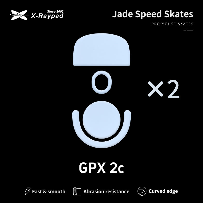 X-Raypad Jade Mouse Skates for Logitech G Pro X Superlight 2c (GPX 2c ...