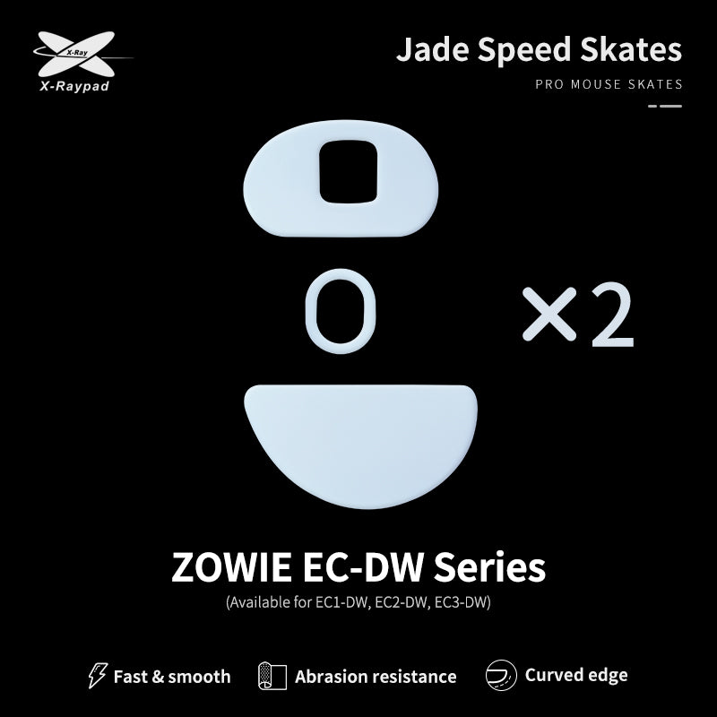X-Raypad Jade Mouse Skates for Zowie EC-DW Series (EC1-DW / EC2-DW / E ...