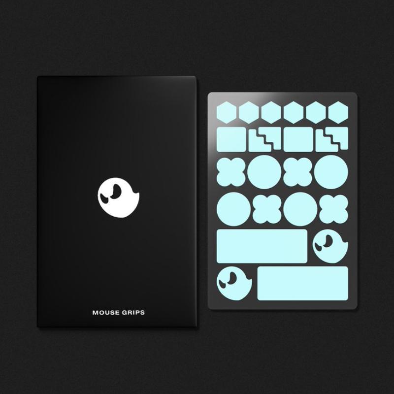 GHOSTGLIDES GHOSTGRIPS Mouse Grips - Aqua-Static - Ausmodshop