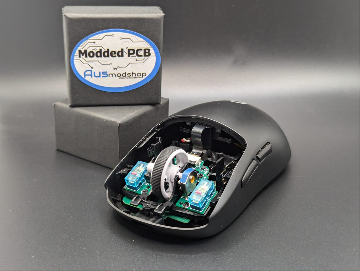 Modded Logitech G Pro X Superlight 2 PCB (GPX 2 and GPX 2 DEX) - Ausmodshop