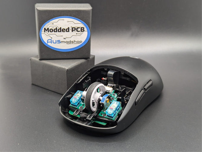 Modded Logitech G Pro X Superlight 2 PCB (GPX 2 and GPX 2 DEX) - Ausmodshop