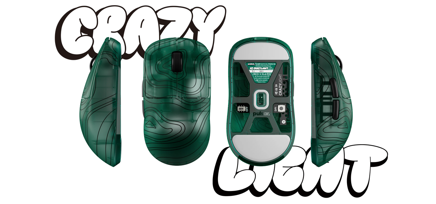 Pulsar X2 CrazyLight Wireless Gaming Mouse - RandomFrankP Edition ...