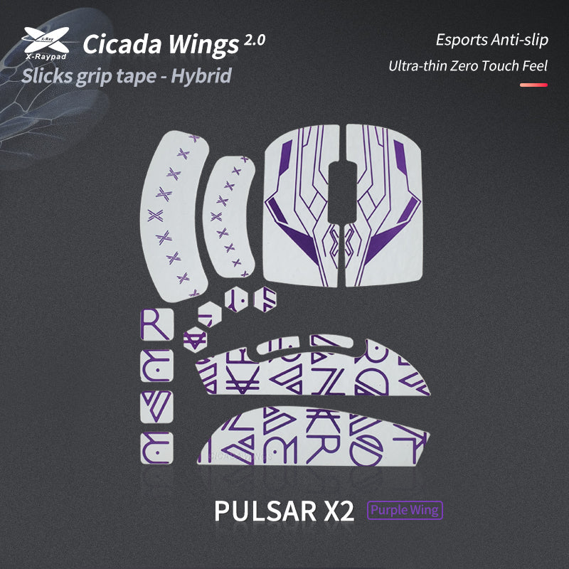 X-Raypad Cicada Wings 2.0 (V2) Grip Tape for Pulsar X2 / X2V2